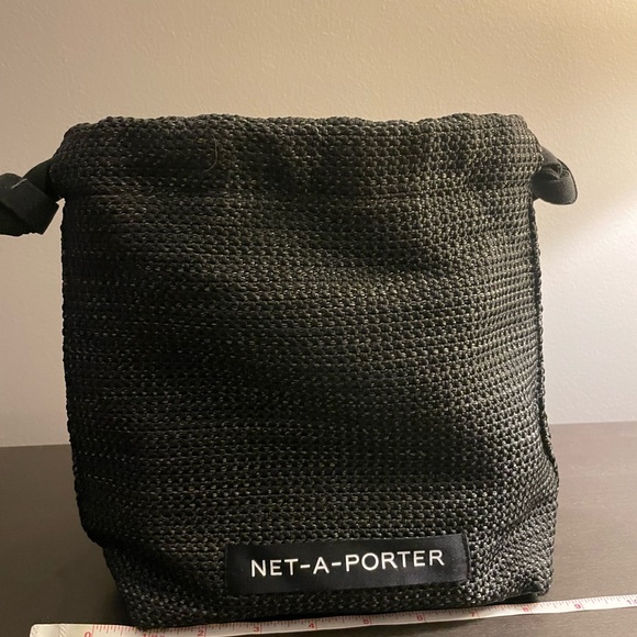 net-a-porter | Bags | Netaporter Black Woven Lined Pouch Toiletry ...